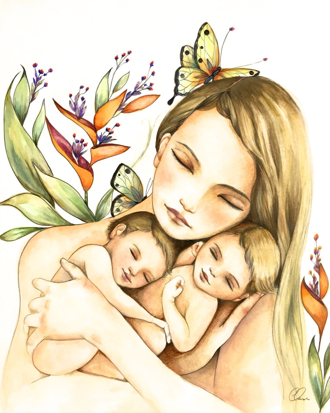 Art Print T For Mom Wall Art Decor Love Artwork T Etsy