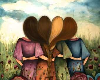 Four Sisters Art | Etsy