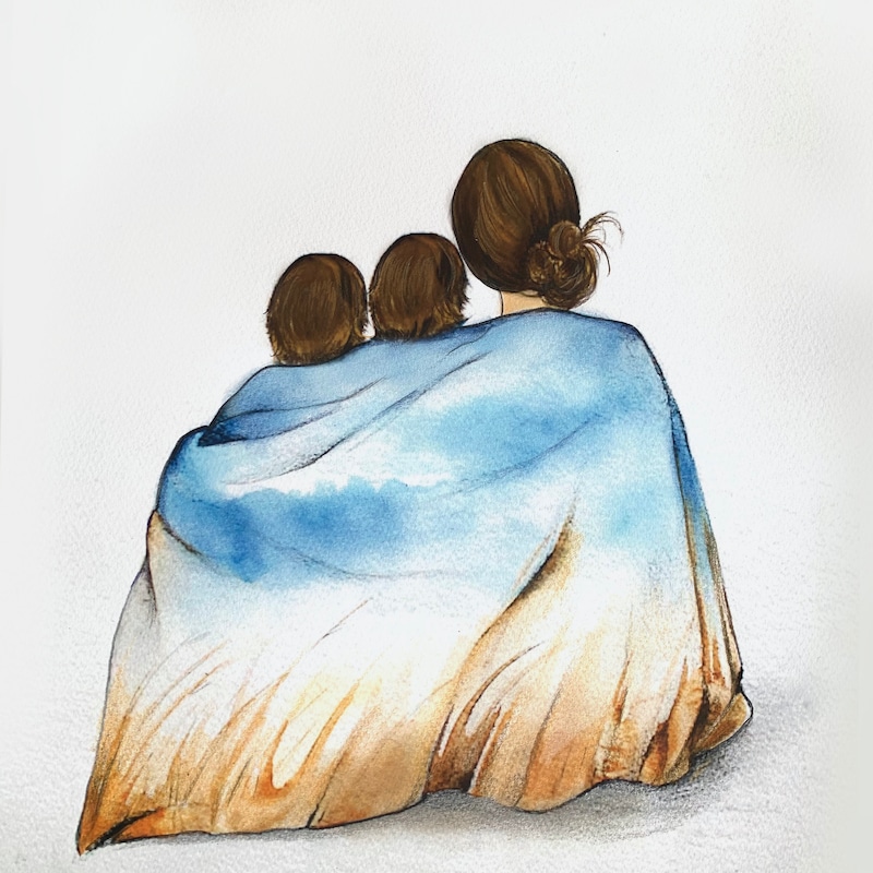 Mutter und zwei söhne - Etsy.de