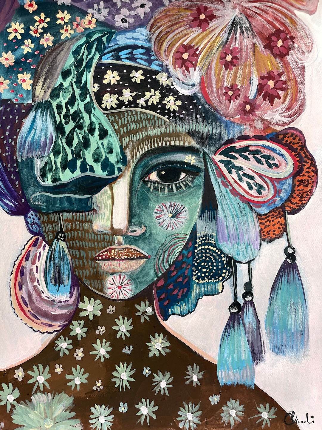 Naïve Portrait Hope Artist - Etsy