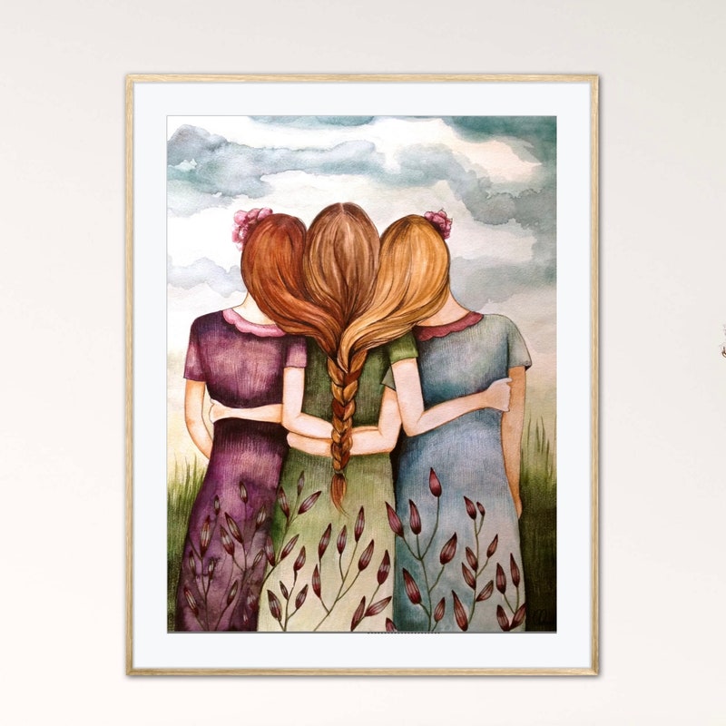 Sisters Painting - Etsy