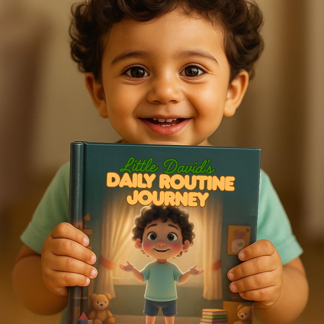 Personalized Toddler Routine Book With Photo & Name | Custom Story - Etsy
