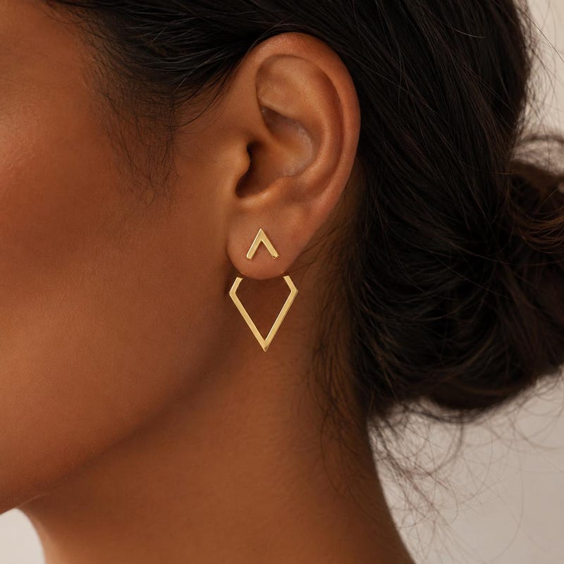 Gold statement ohrringe - Etsy.de