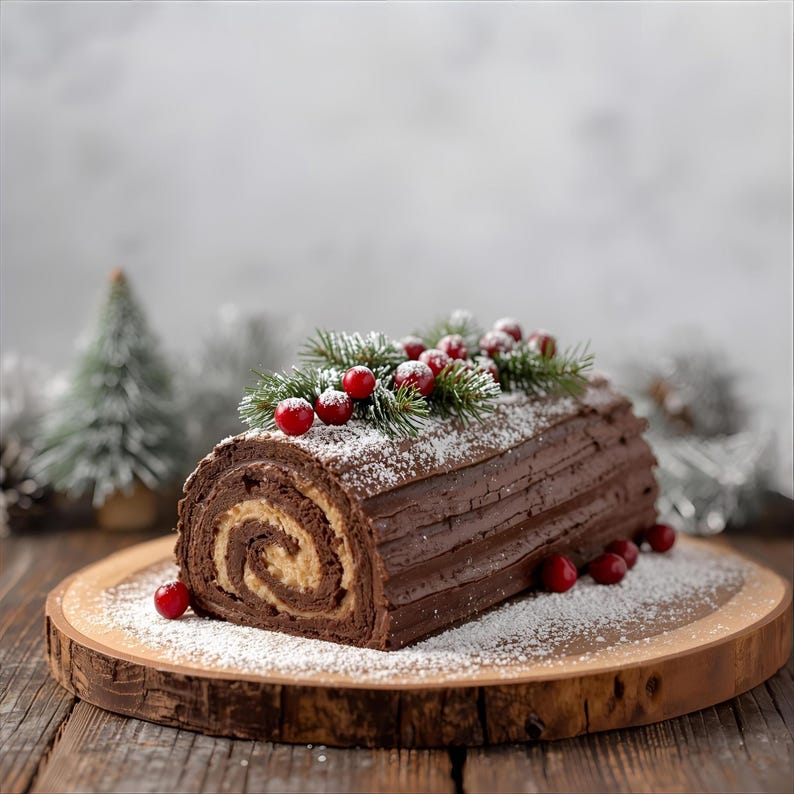 Receita de Bolo Natalino em Formato de Tronco | Bolo de Chocolate Fácil ...