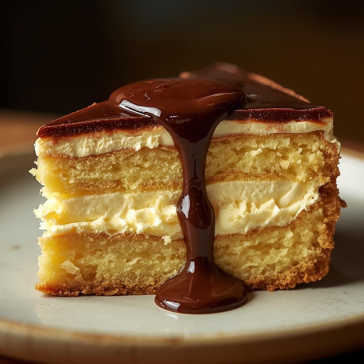 Boston Cream Pie Recipe | Classic American Dessert | Metric & US ...