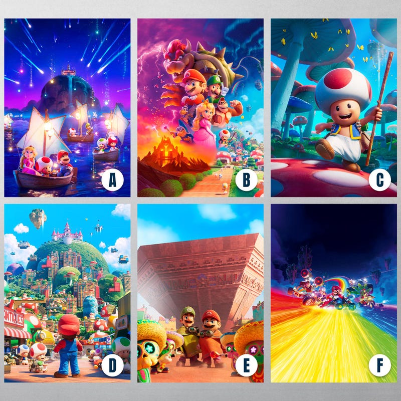 Mario Movie Galaxy Poster - Etsy