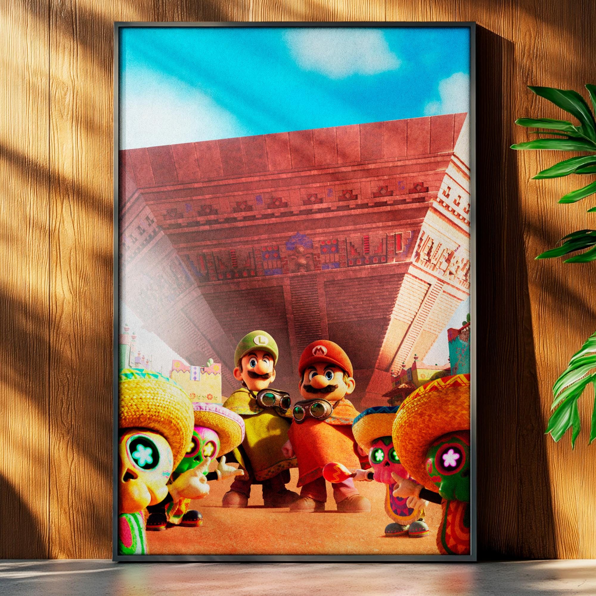 Super Mario Galaxy Movie Poster, Mario Bros Canvas Print, Gamer Room ...