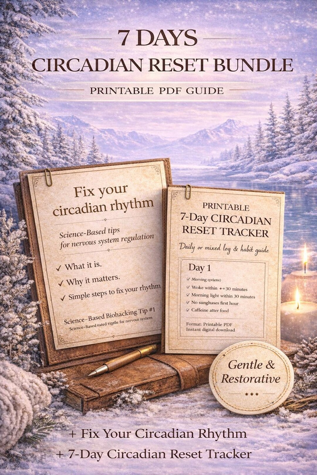 7-day Circadian Rhythm Reset Tracker + Science-based Health Tip PDF - Etsy