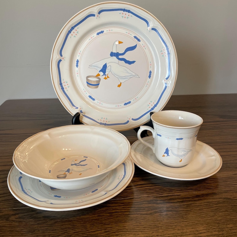 Country Geese Dinnerware - Etsy