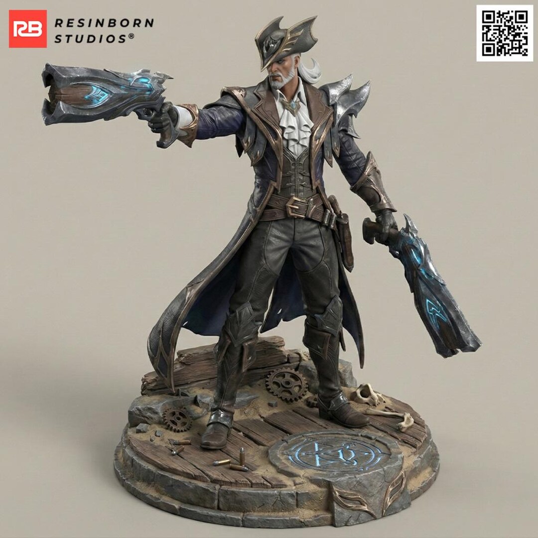Lucian – Sunken Shadows Skin (league of Legends) – Modular Figure ...
