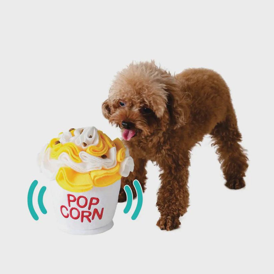 Crinkly Popcorn Snuffle Toy - Great Enrichment for Dogs & Small Pets - Etsy