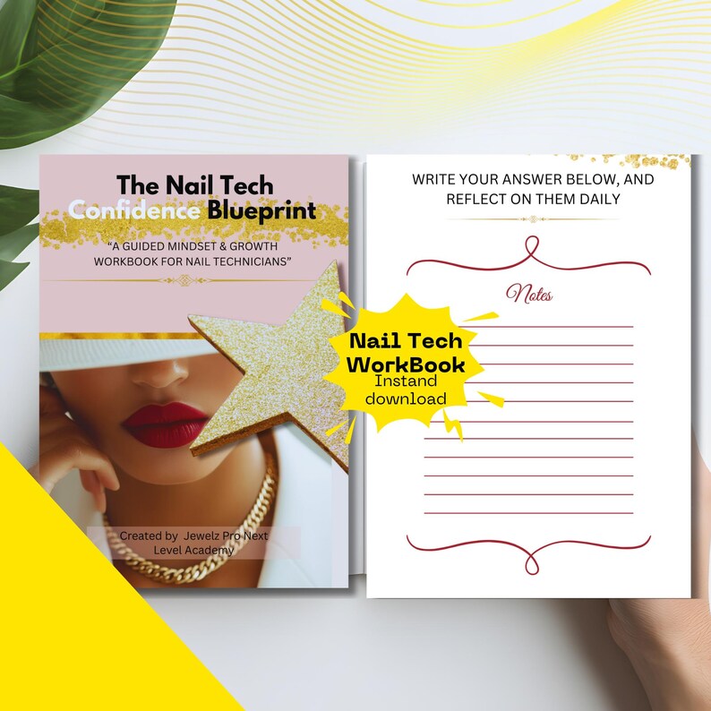 Nail Tech Workbook for Beginners | Confidence Builder, Mindset Journal ...