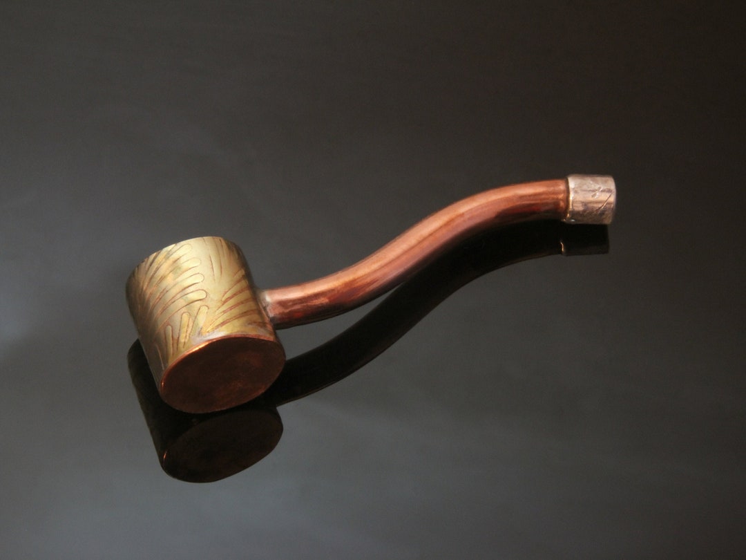 Miniature Smoking Pipe Travel Size, Silver Copper Brass, High Quality ...
