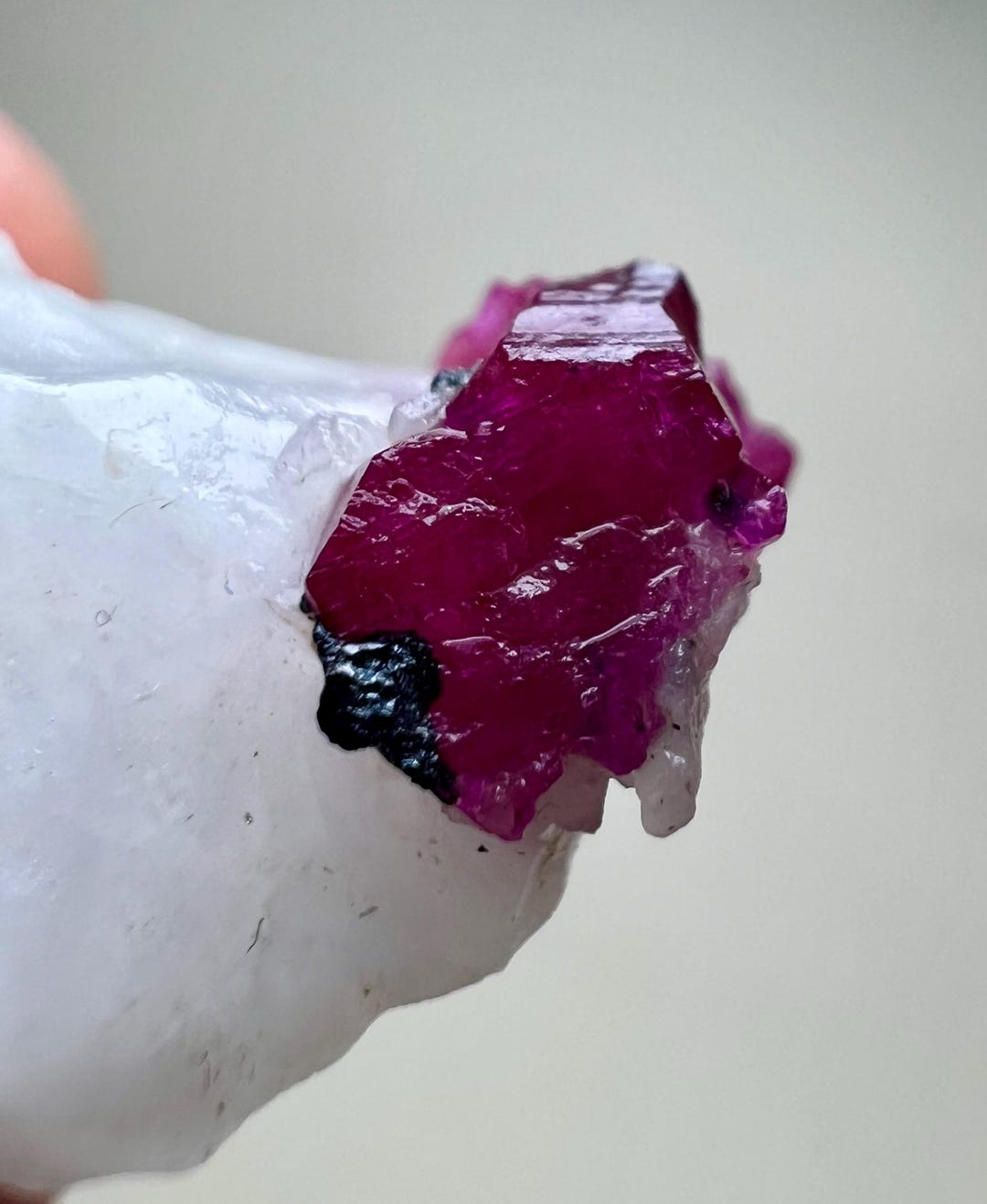 42 CT Pigeon Blood Red Ruby Crystal on Matrix From Jigdalik Afghanistan ...
