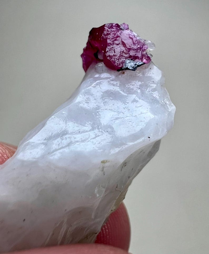 42 CT Pigeon Blood Red Ruby Crystal on Matrix From Jigdalik Afghanistan ...