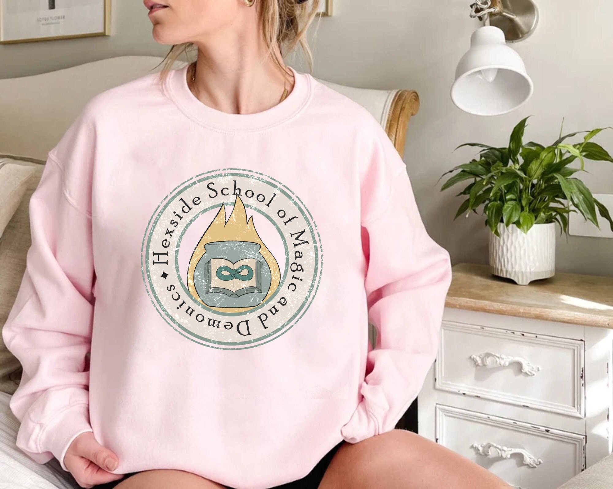 Vintage Hexside School of Magic and Demonics Sweatshirt sold by Bruno ...