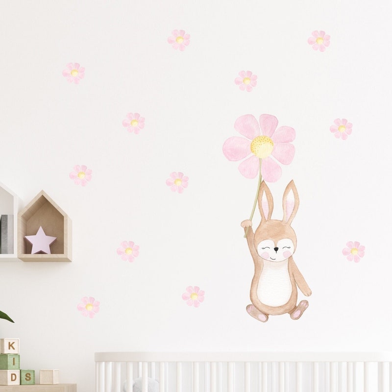 Bunny Wall Decal - Etsy