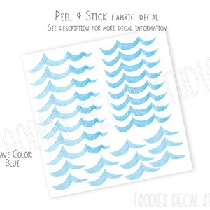 Wave Wall Decals, Ocean Wall Stickers, Kids Beach Wall Art, Removable ...