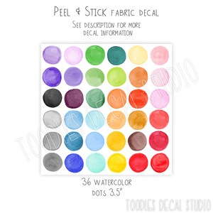 Rainbow DOTS, Fabric Wall Decals, Nursery Decor, Playroom Stickers ...