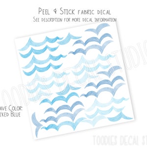 Wave Wall Decals, Ocean Wall Stickers, Kids Beach Wall Art, Removable ...