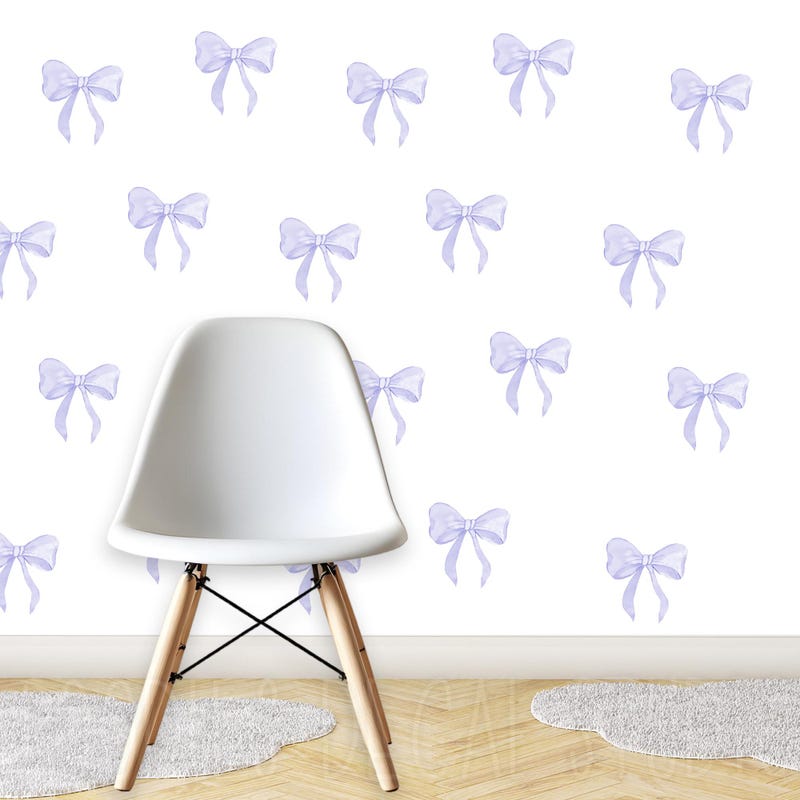 Purple Bow Wallpaper - Etsy