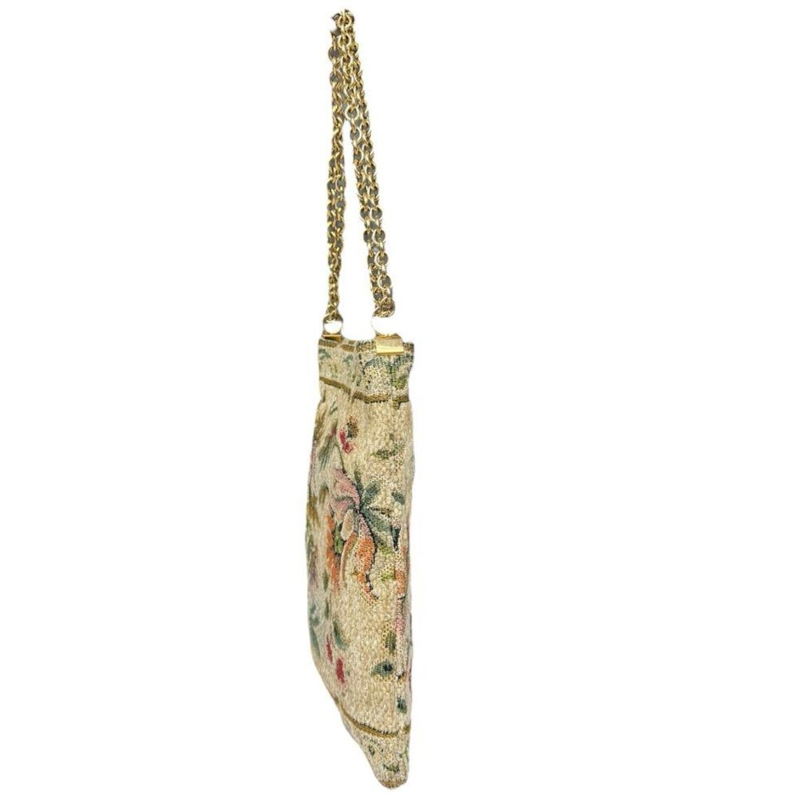 Lesco Lona 1950s Made in Italy Floral Tapestry Shoulder Bag Boho Pouch ...