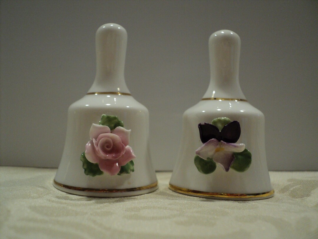 Vintage Schmid Miniature Bell Set (2) - Etsy
