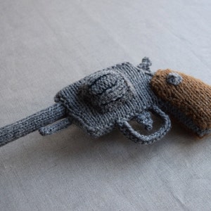 PDF Knitting PATTERN - Knitted Revolver PDF Pattern - Knitting Pattern ...