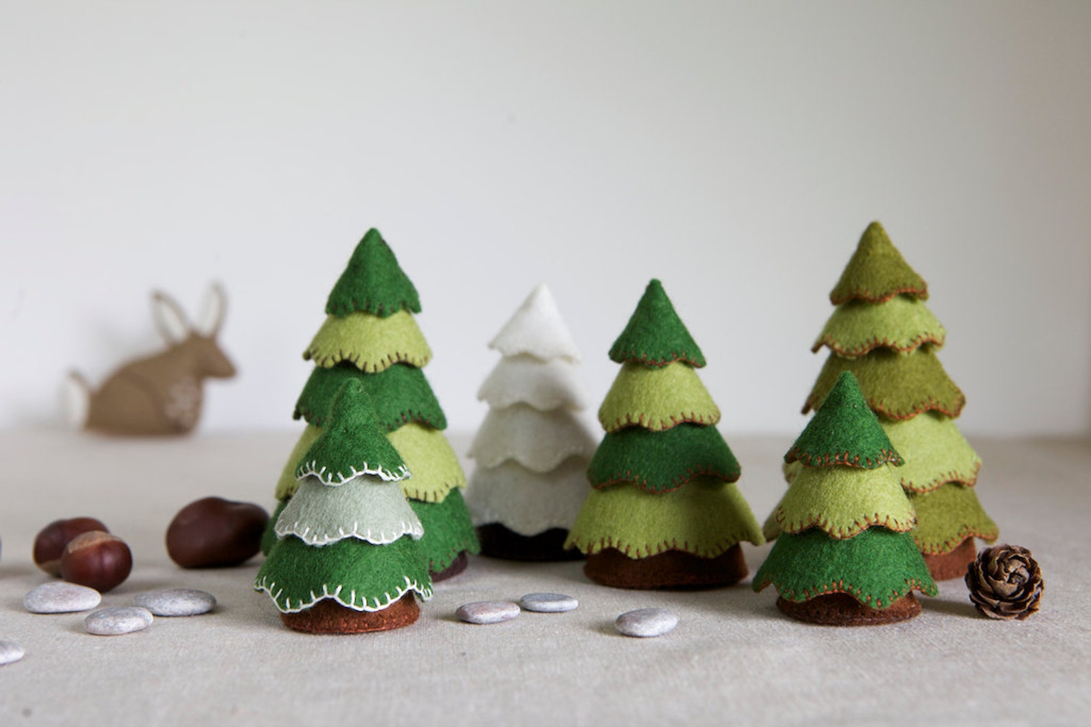 PDF Sewing PATTERN - Felt Tree Sewing Pattern – DIY Embroidery Sewing ...