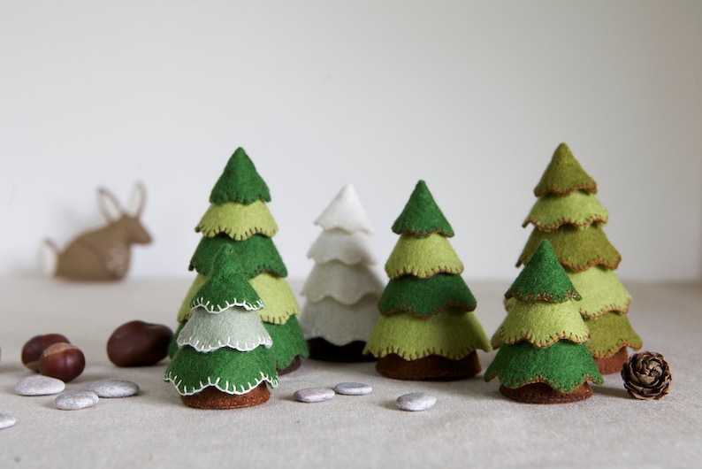 PDF Sewing PATTERN - Felt Tree Sewing Pattern – DIY Embroidery Sewing ...