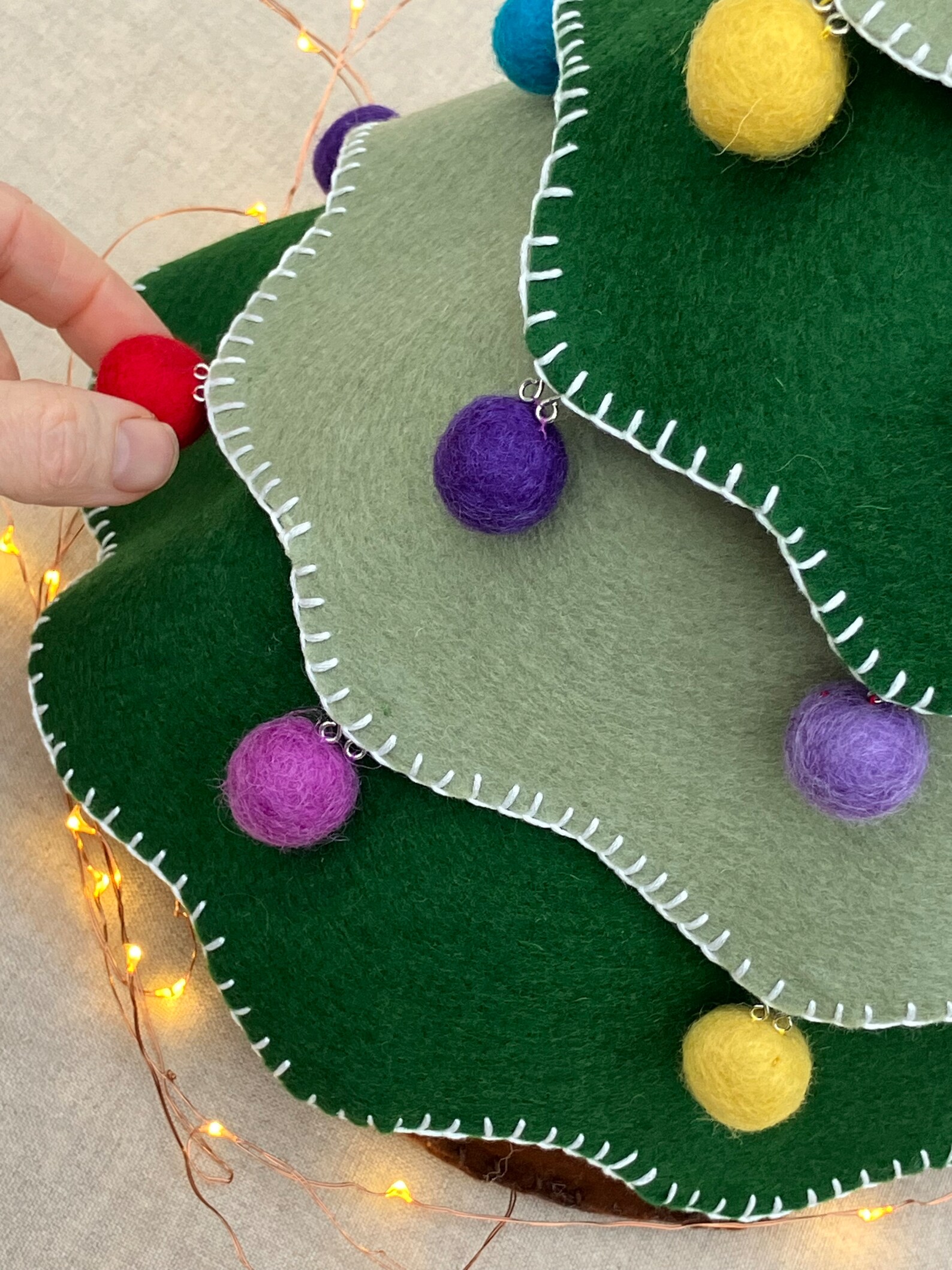 PDF Sewing PATTERN - Large Felt Tree Sewing Pattern – DIY Hand Sewing ...