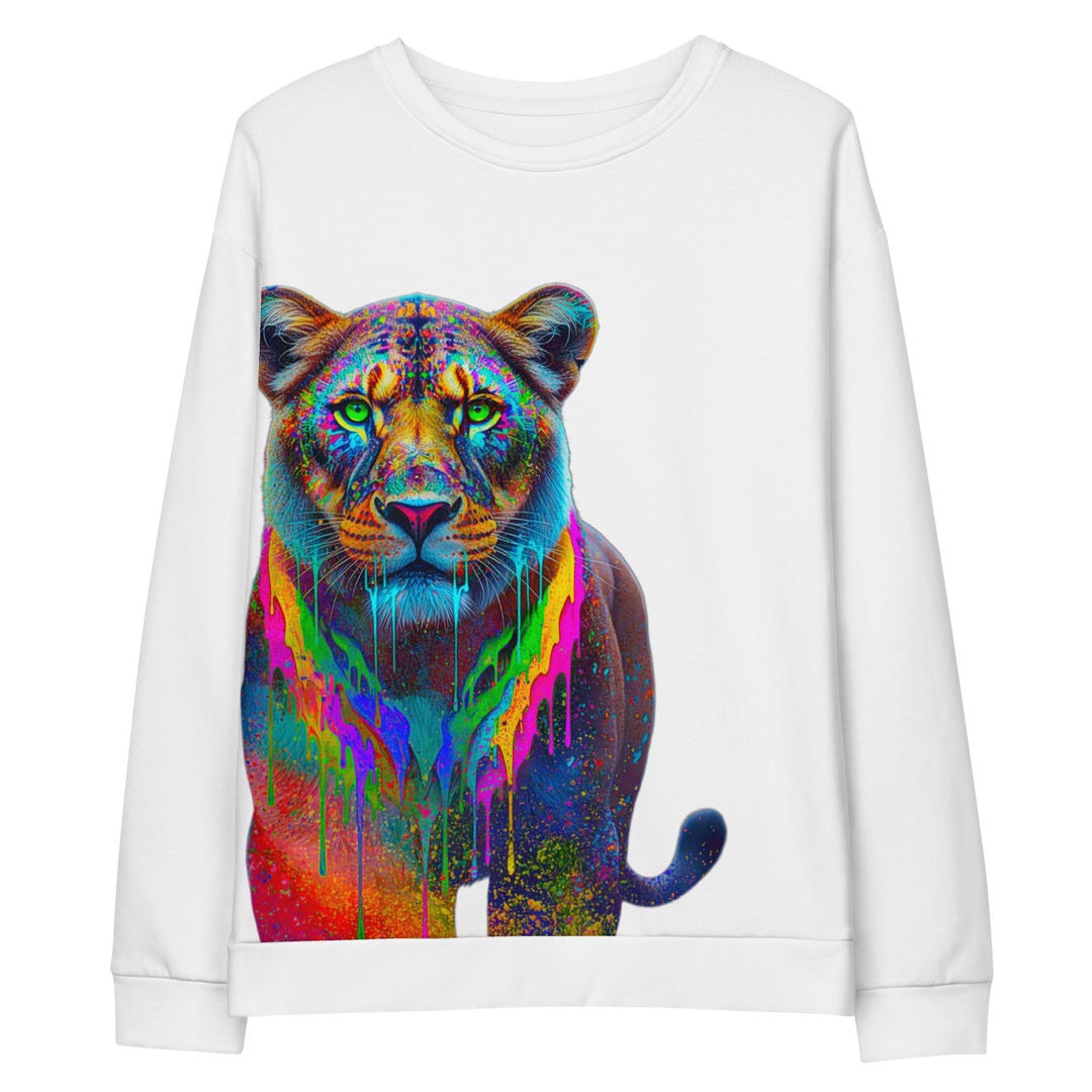 Bewitched Cuties™ Neon Drip Lion + Galaxy Affirmation Sweatshirt - Etsy ...
