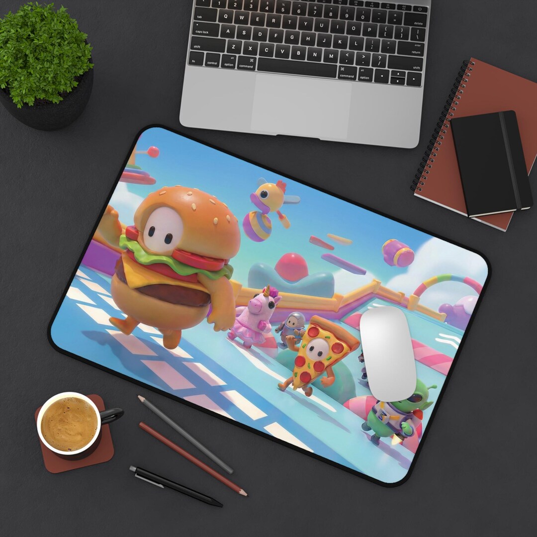 Dummy Race Desk Mat | Cute Pastel Obstacle Course Characters - Etsy