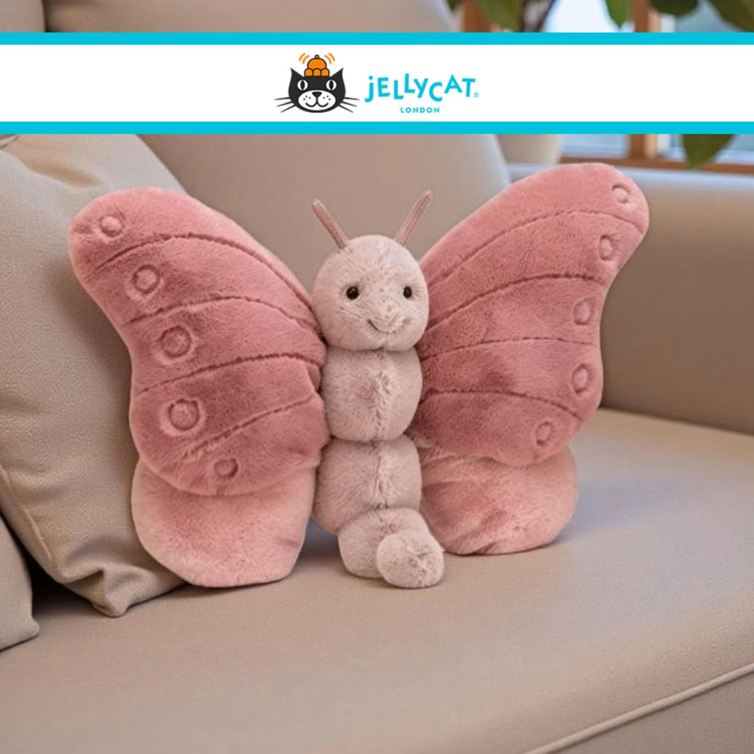 Jellycat Beatrice Butterfly Plush 10 Inch - Soft Stuffed Animal Toy ...