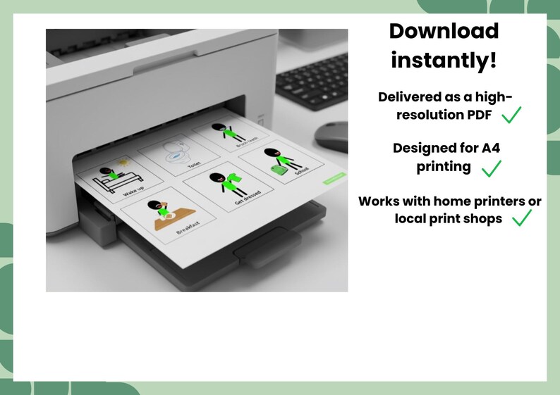 Morning Routine Printable for Kids | Autism & Special Needs Visual ...