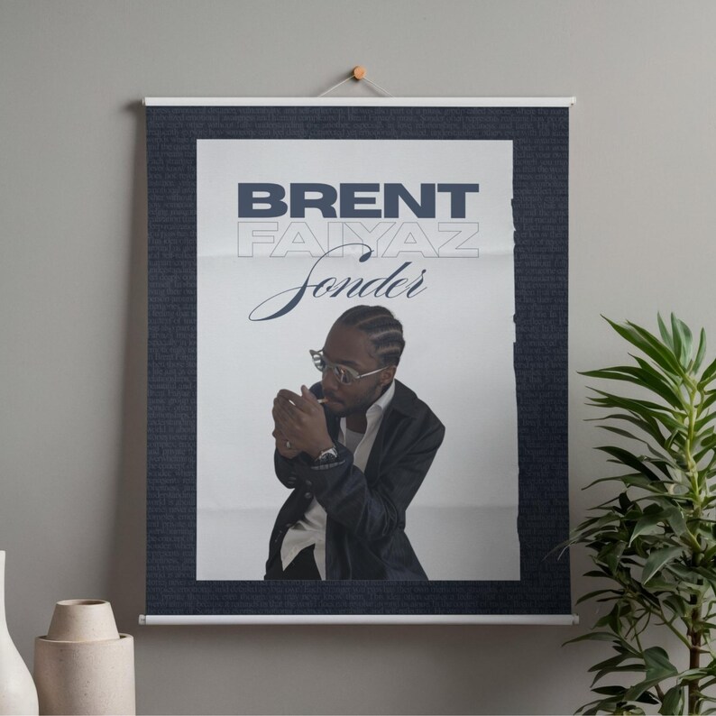Sonder Brent Printable Poster | Brent Faiyaz Inspired Wall Art | R&B ...