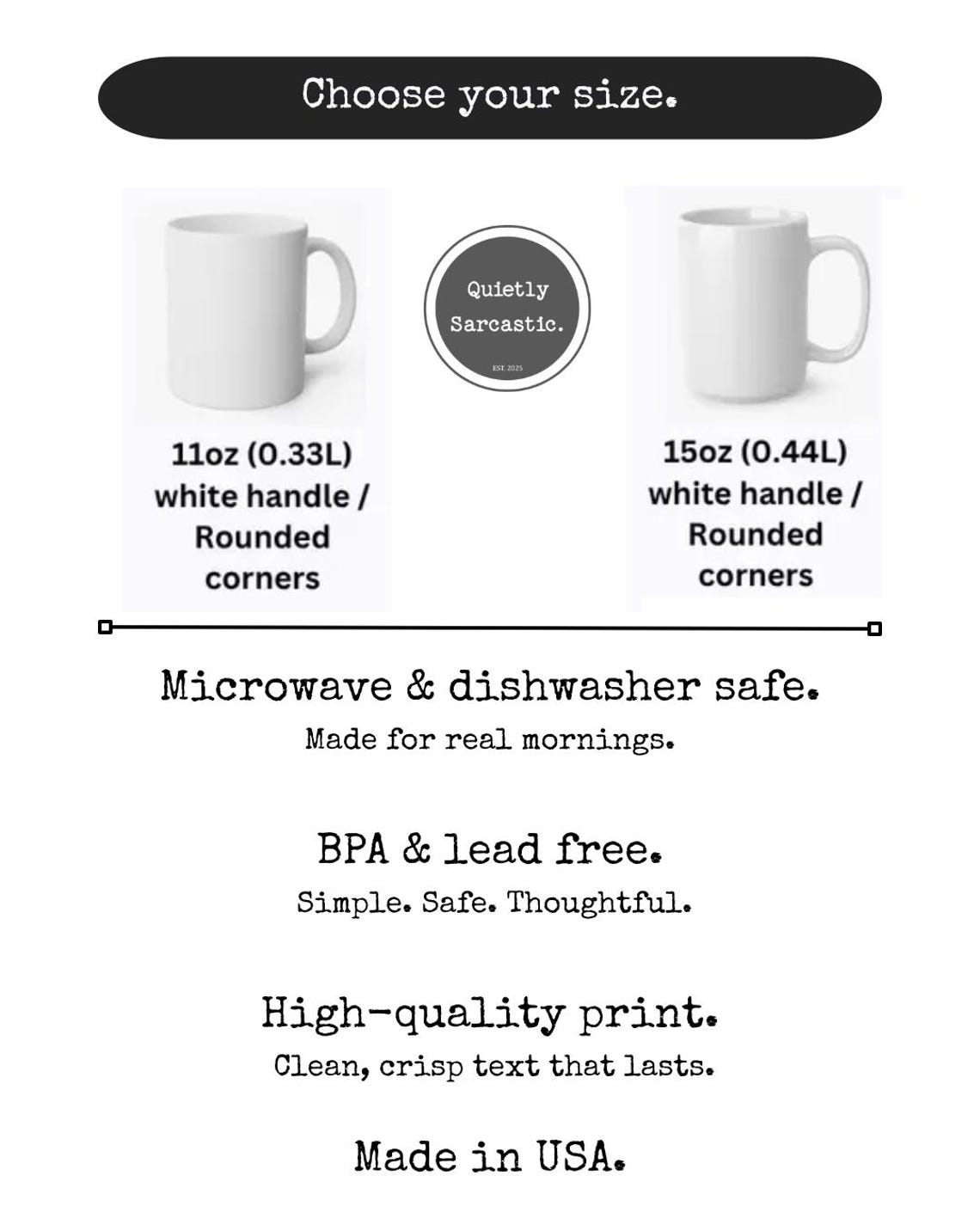 Minimalist Coffee Mug - Morning, Again. - Subtle Sarcastic Mug for ...