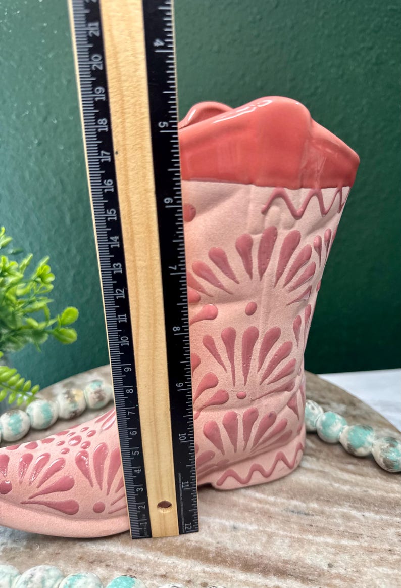 Mexican Talavera Style Barro Boot Vase - Etsy