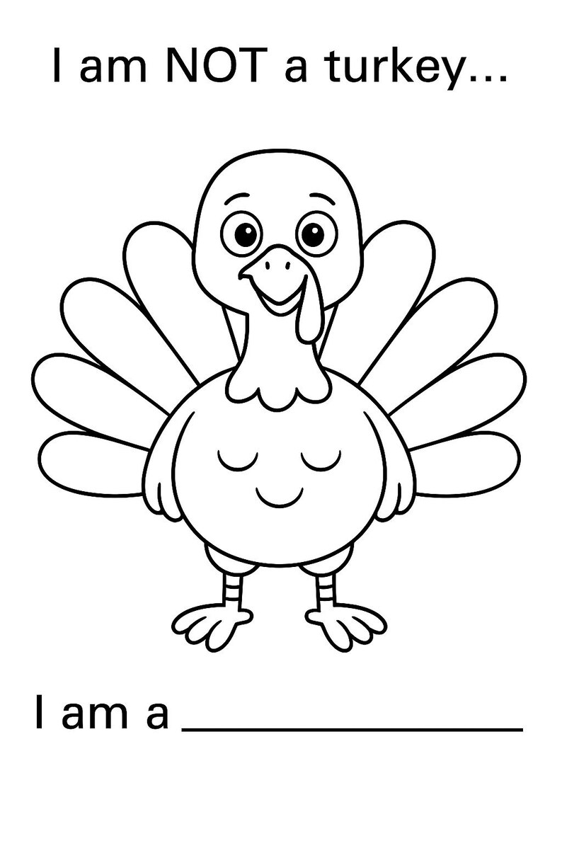 Turkey in Disquise Worksheet - Etsy