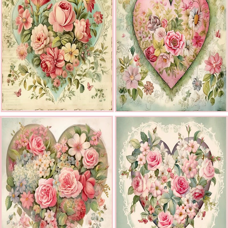 Valentine Folded Cards - Etsy