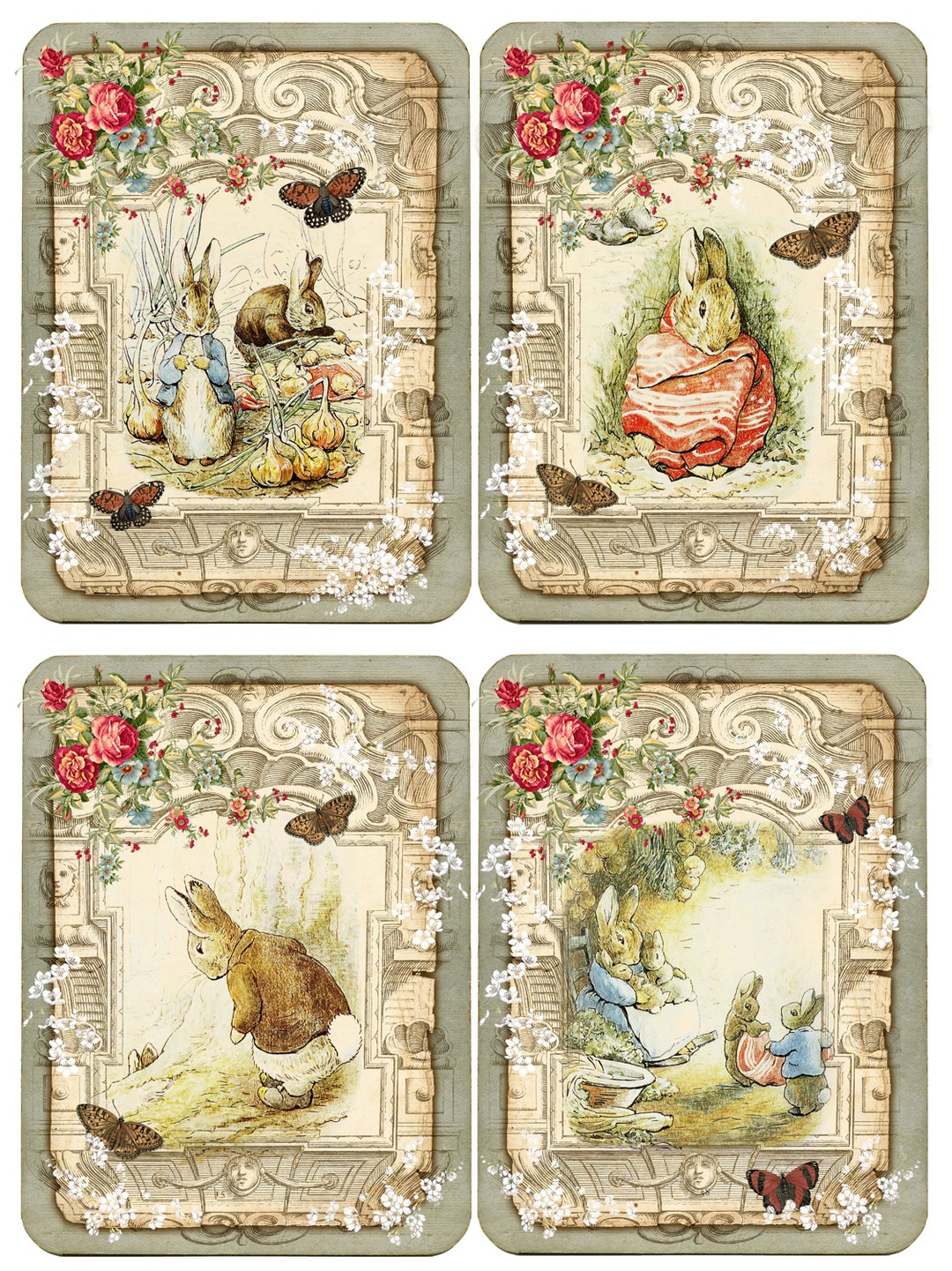 Beatrix Potter 6 Peter Rabbit Stationery Set B With 6 Envelopes and ...