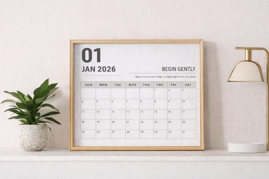 2026 Inspirational Printable Calendar Monthly Calendar With Positive ...