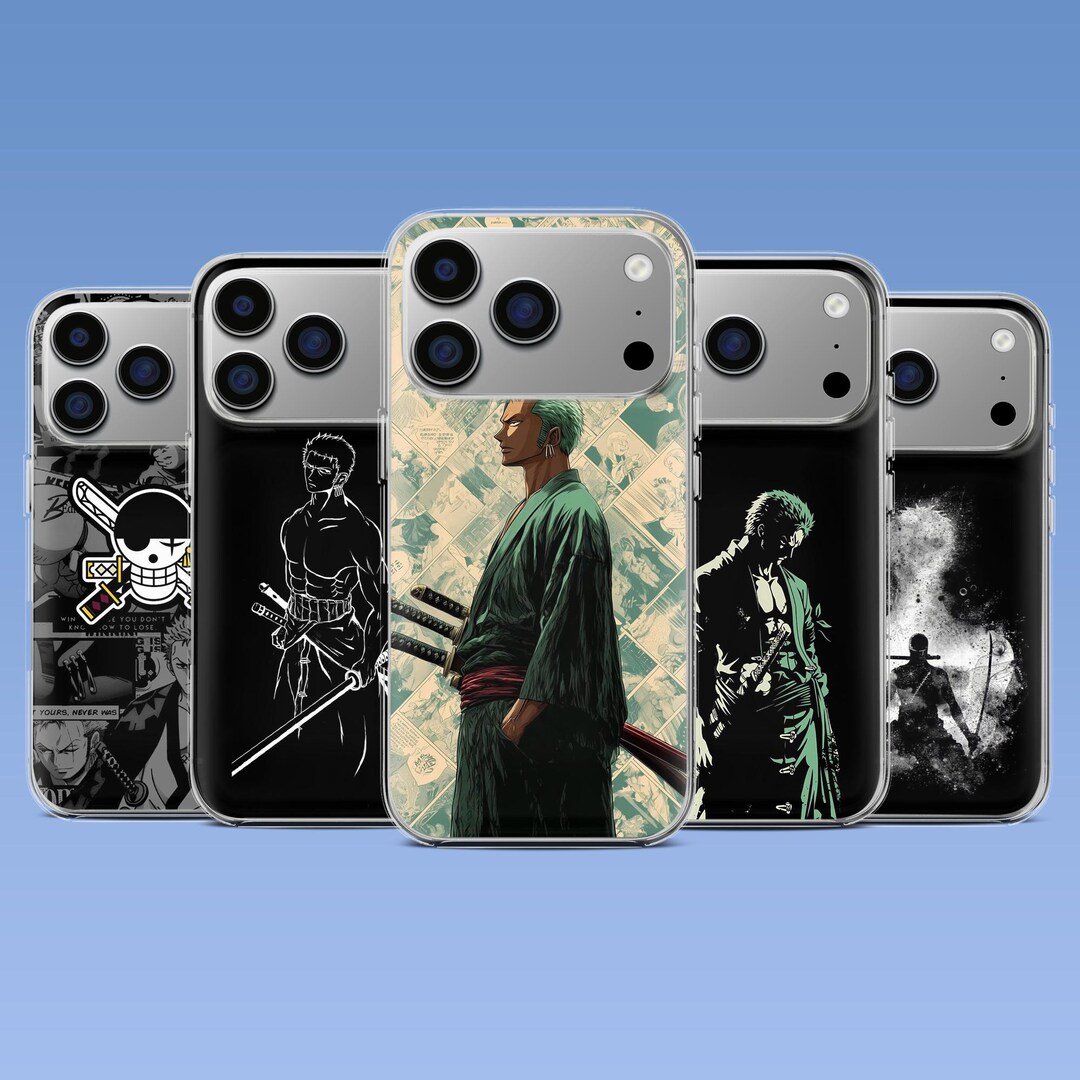 Black Zoro Phone Case One Piece Cover for iPhone 17pro, 17, 16, 16pro ...