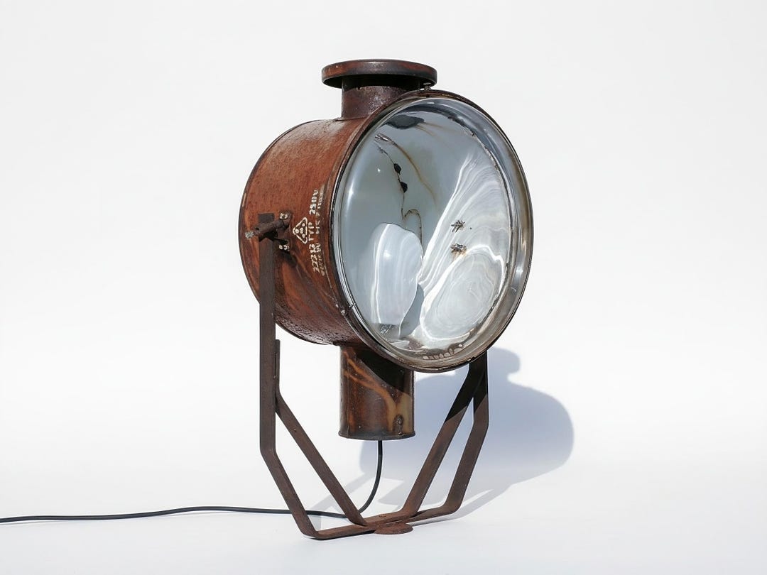 1950s EMAX Industrial Searchlight Lamp With Original Glass - Etsy