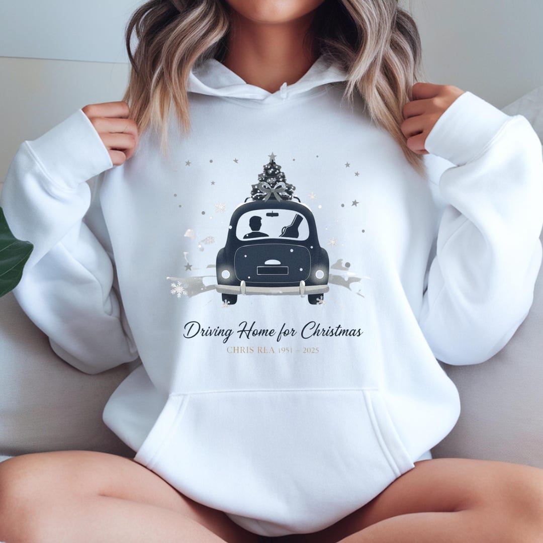 Driving Home for the Holidays Sweatshirt – Vintage Holiday Car Scene ...