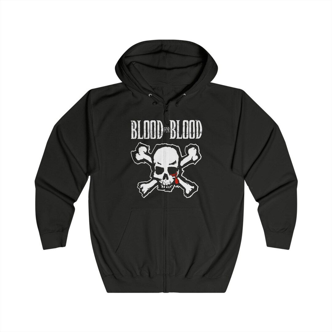 Y2K Blood for Blood Skull Graphic Zip up Hoodie - Emo Goth Grunge - Etsy