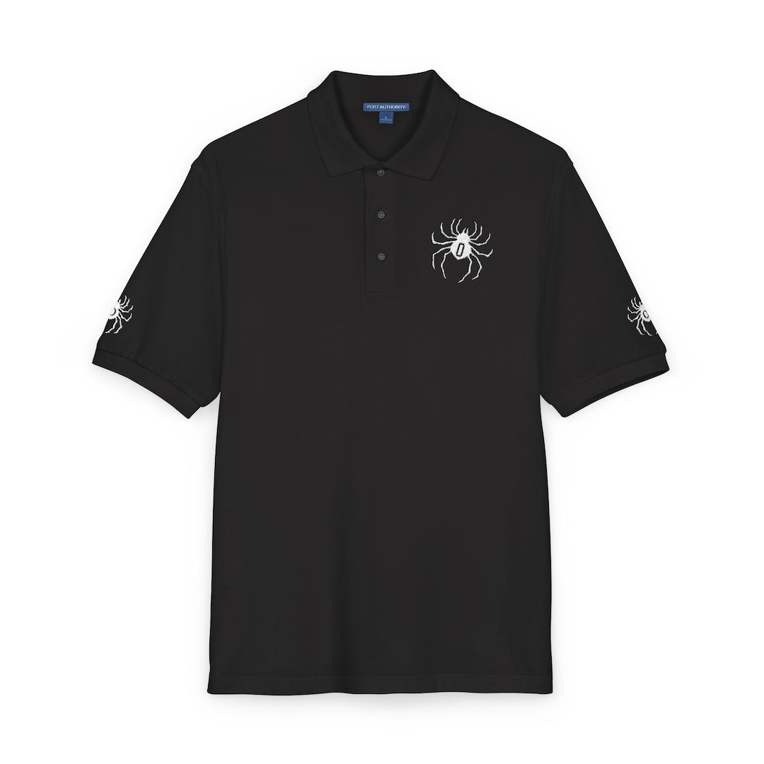 Y2K Number Spider Graphic Emo Goth 2000s Grunge Punk Polo - Etsy