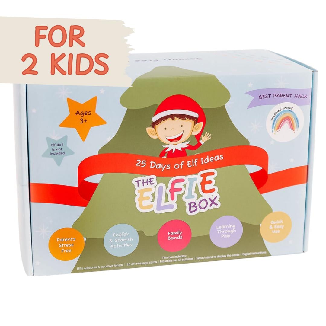The Elfie Box for 2 Kids – 25 Days Elf Tradition Activity Kit - Etsy