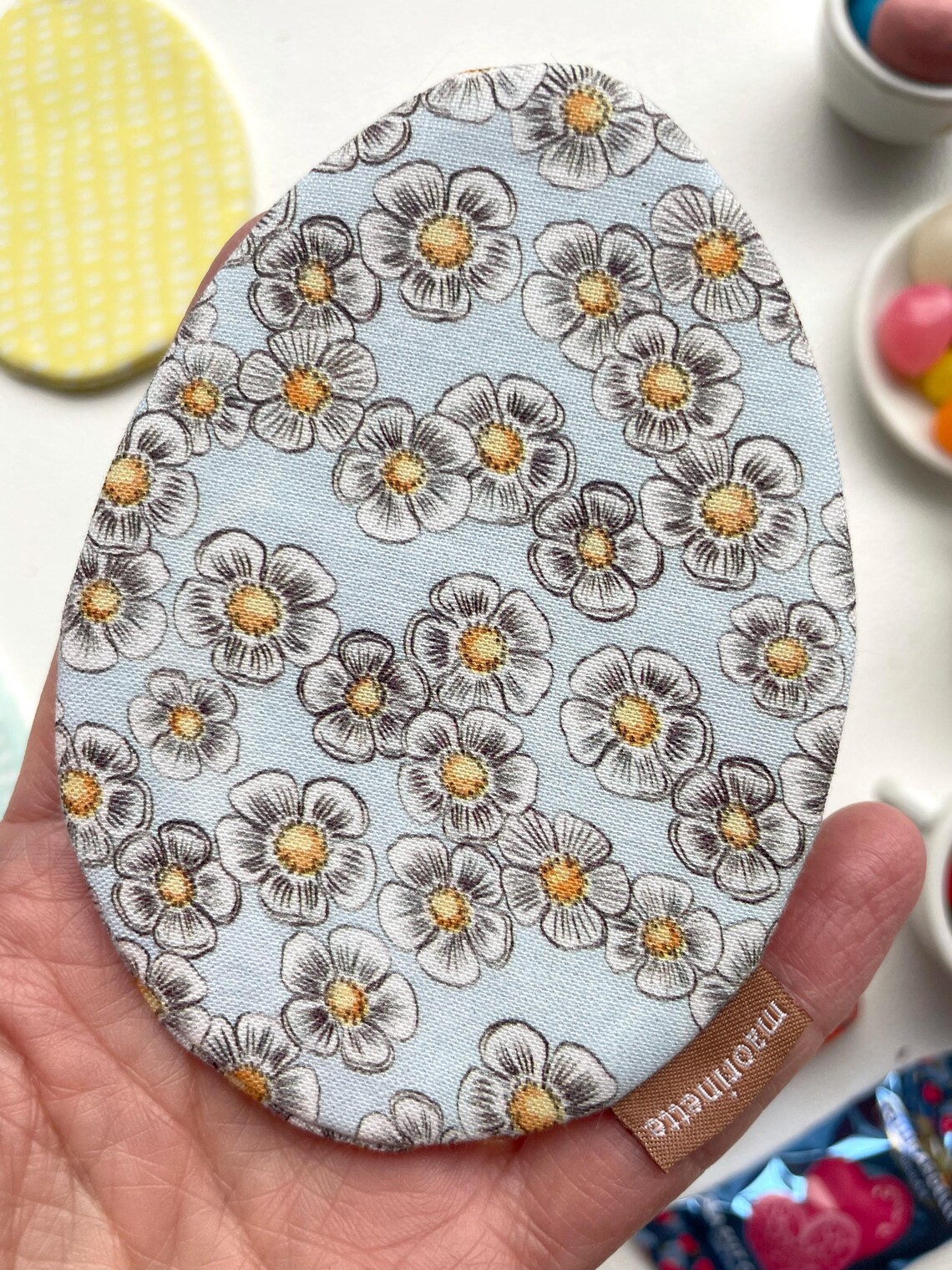 Reusable Fabric Easter Eggs: Picnic Theme, Fillable Pocket (6-pack) - Etsy