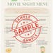 Elf Christmas Menu Template – Printable & Editable - Etsy